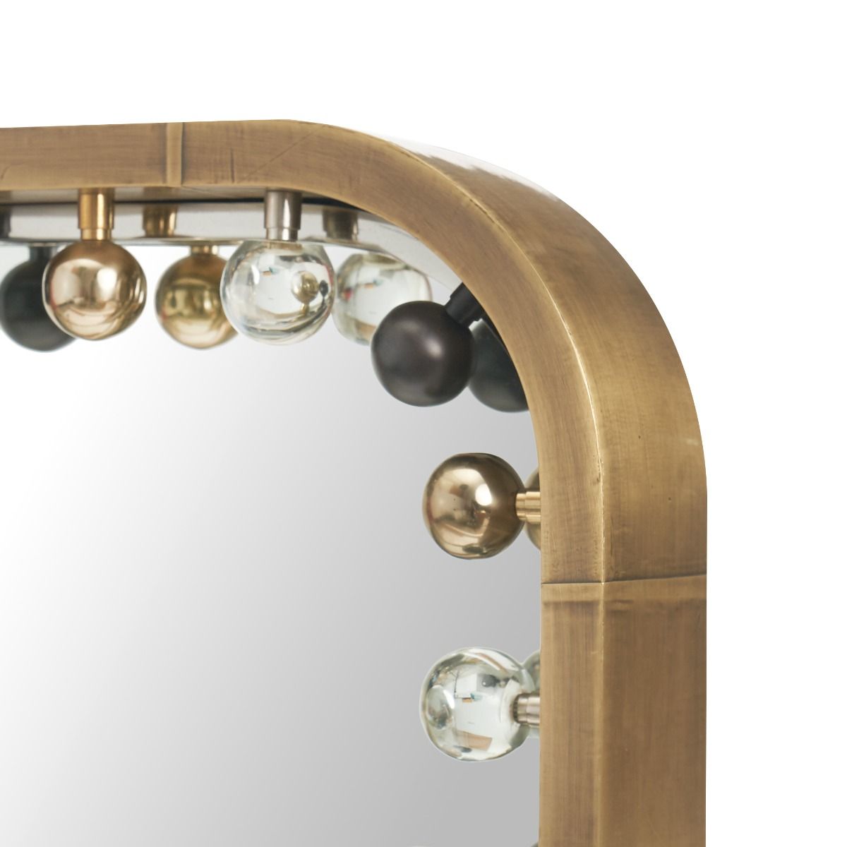 Zoe Large Mirror - Antique Brass | Rafael Interiors
