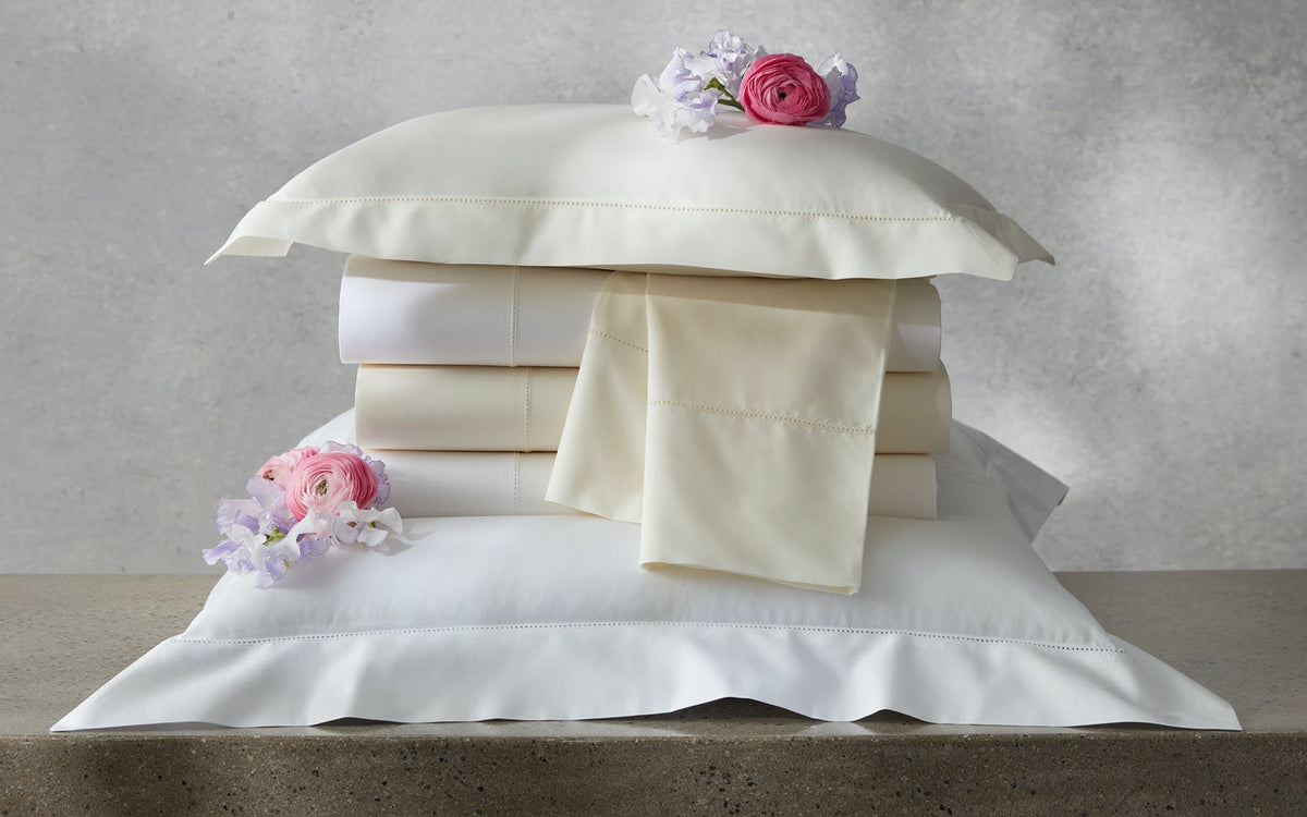 Gatsby Hemstitch Flat Sheet by Matouk | Rafael Interiors