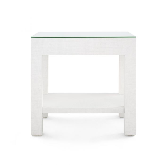 Valentina 1-Drawer Side Table - White | Rafael Interiors